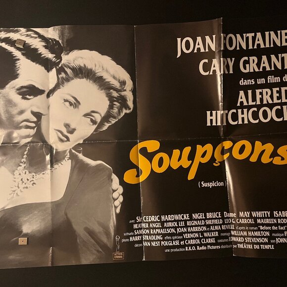 Art | 199 Suspicion French One Sheet Movie Poster Joan Fontaine Cary ...